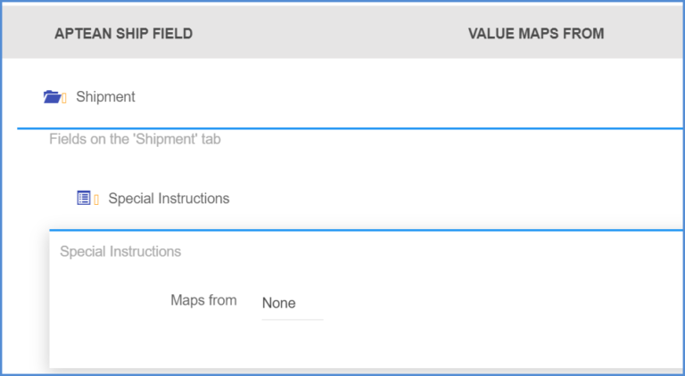 Mapping M2M Fields – Aptean Ship